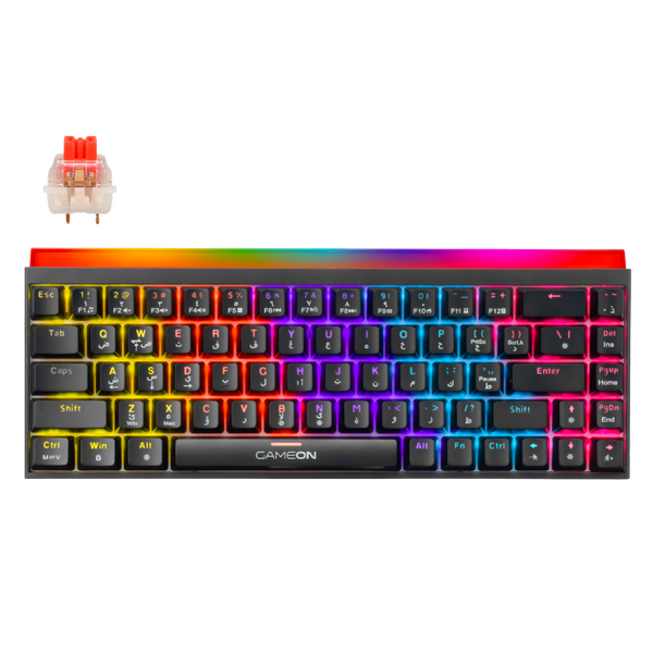 GAMEON PRIMEX Series GO-MK260-RS 60% RGB Mechanical Wired Gaming Keybo ...