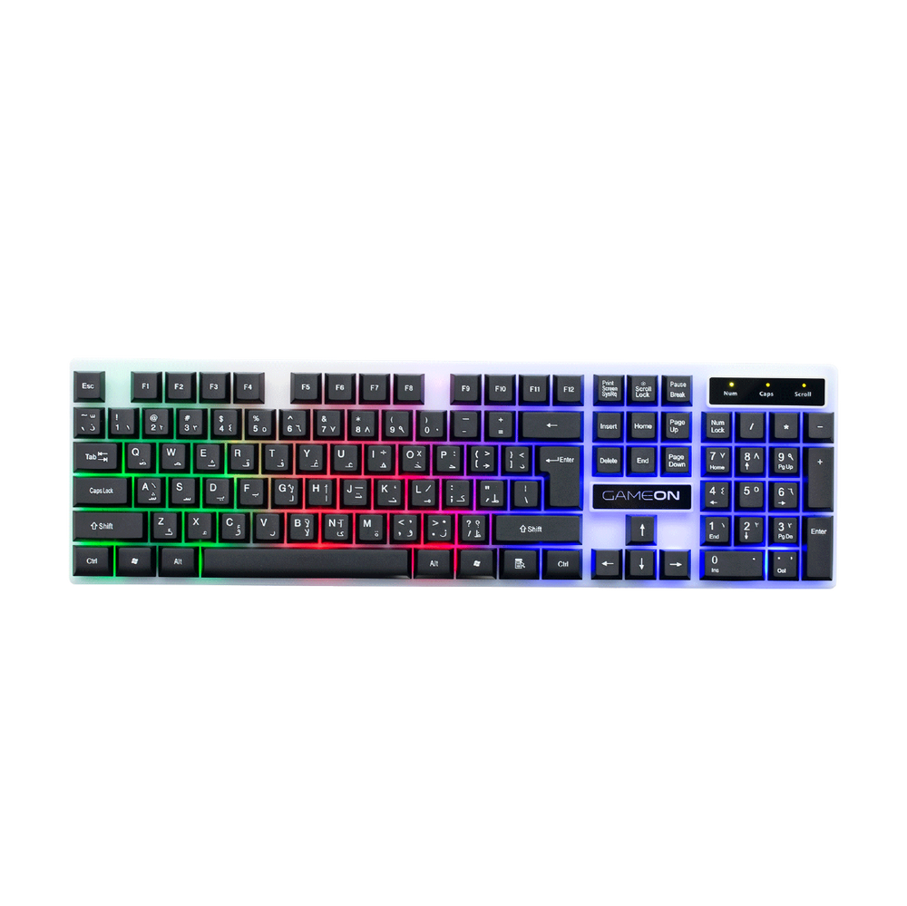 GAMEON DOMINION Series GO21KM-B RGB Wired Keyboard & Mouse 2 in 1 Comb ...