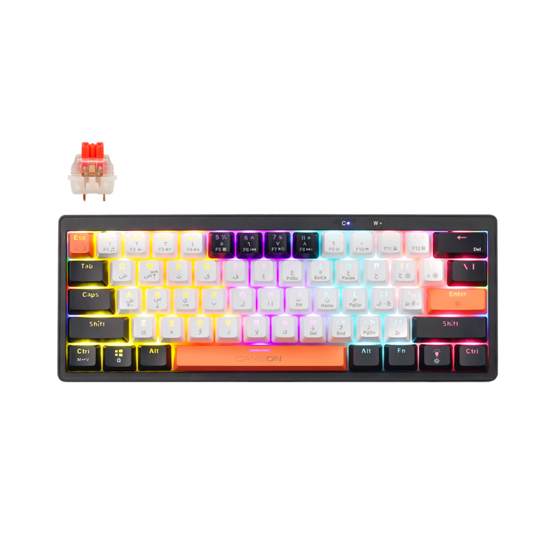 GAMEON AEROX Series GOMK160-RS 60% RGB Mechanical Wired Gaming Keyboar ...